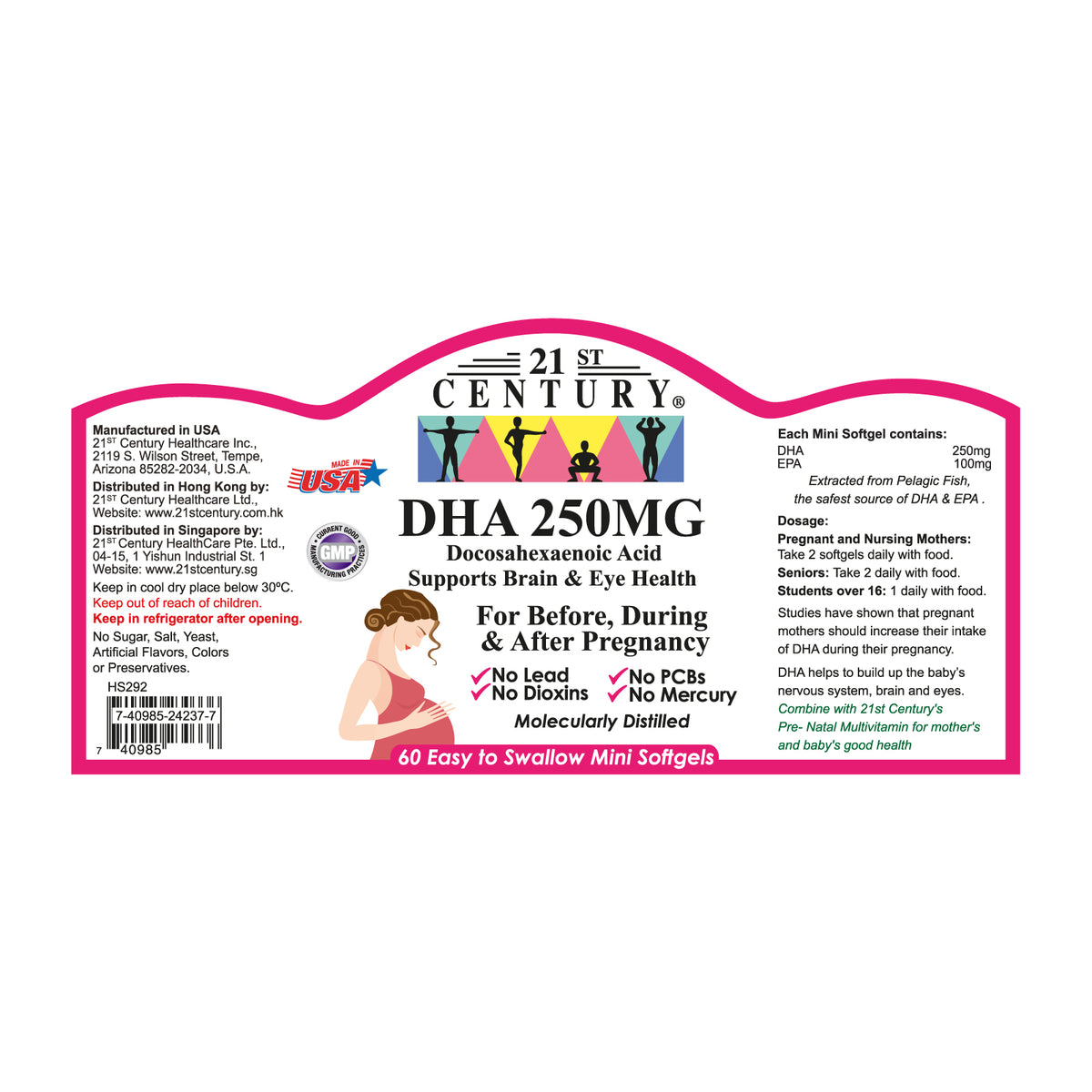 DHA 250mg 60's