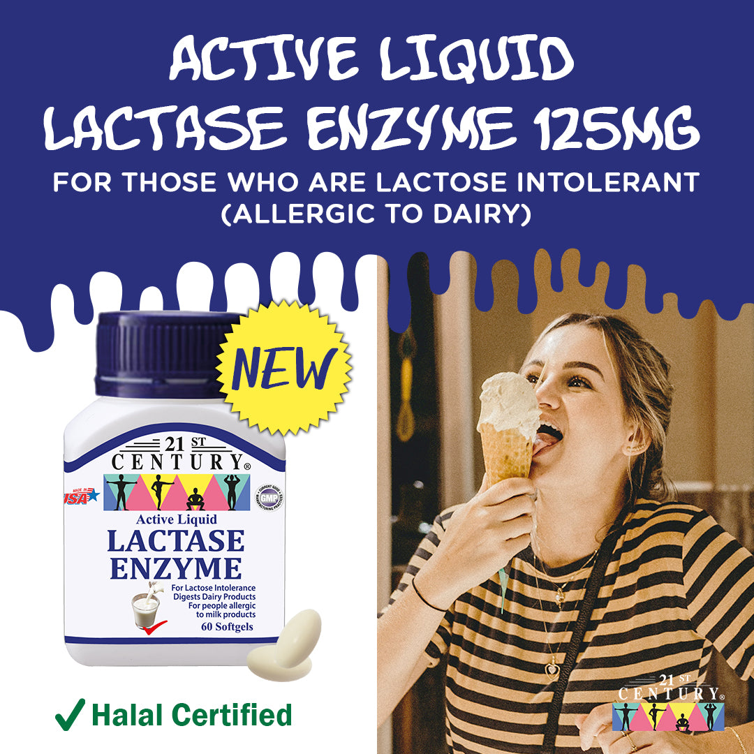 Active Liquid Lactase Enzymes 125mg 60's