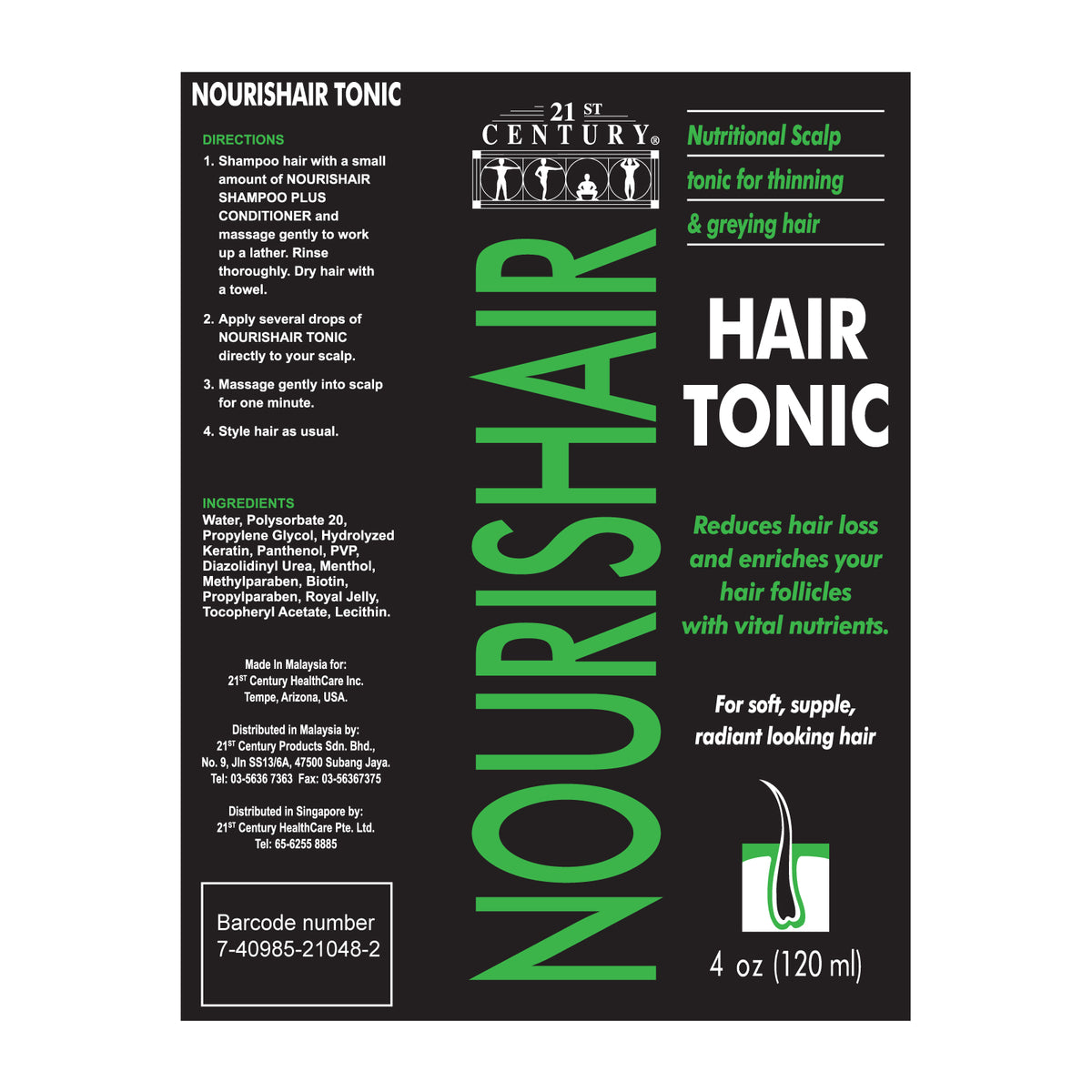 Nourishair Tonic 4oz (120ml)